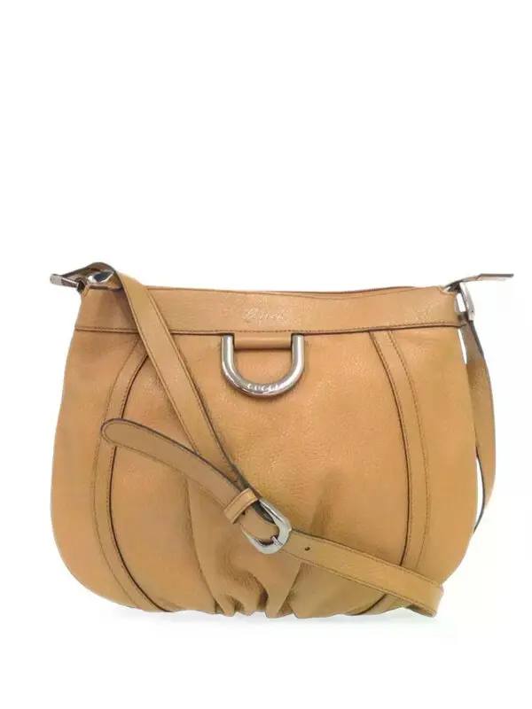 Gucci Calfskin Abbey D Ring Cross Body Bag - Brown