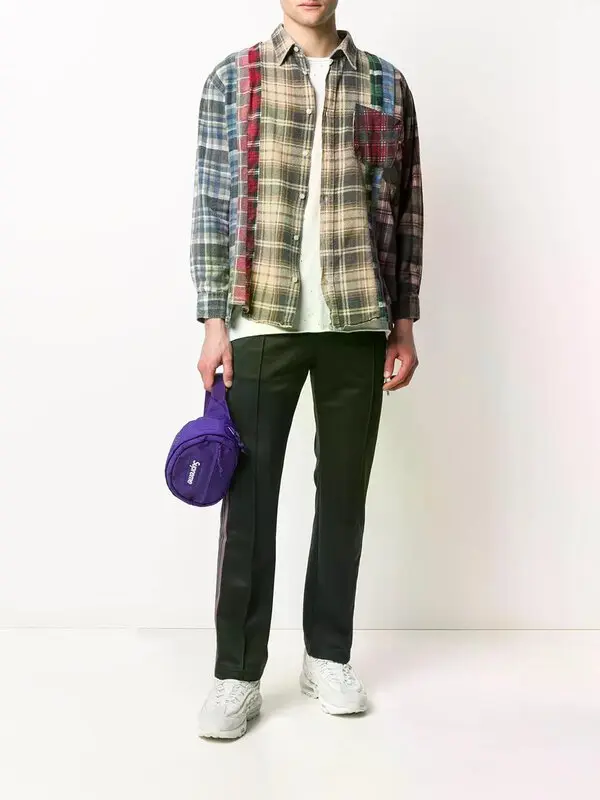 Needles Check Print Patchwork Shirt