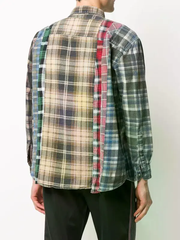 Needles Check Print Patchwork Shirt