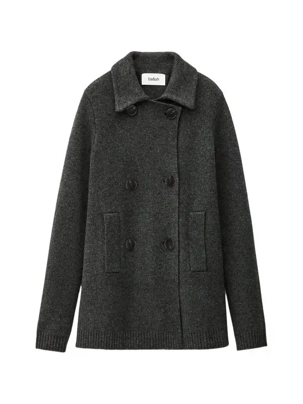 Ba&sh Double-breasted Knitted Coat