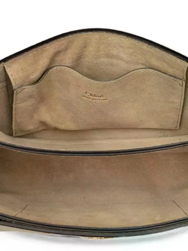Chloé Faye Suede And Calfskin Crossbody Bag - Brown