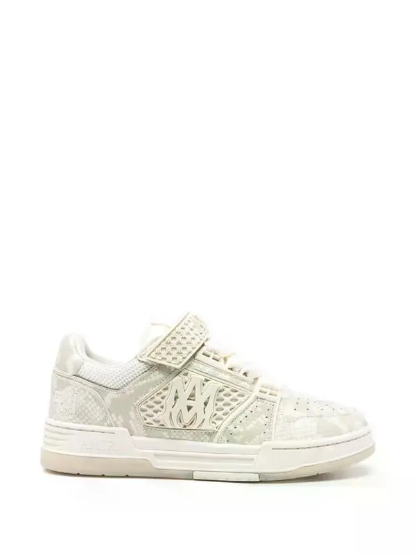 Amiri Ma Skyline Snakeskin Effect Sneakers - Neutrals