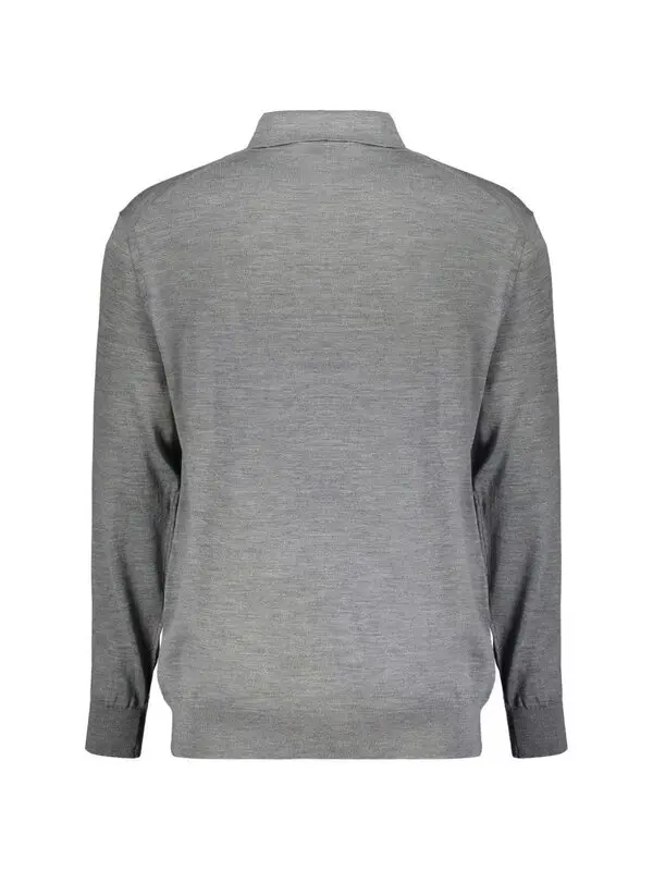 Paul & Shark 140's Merino Wool Long-sleeve Polo Shirt