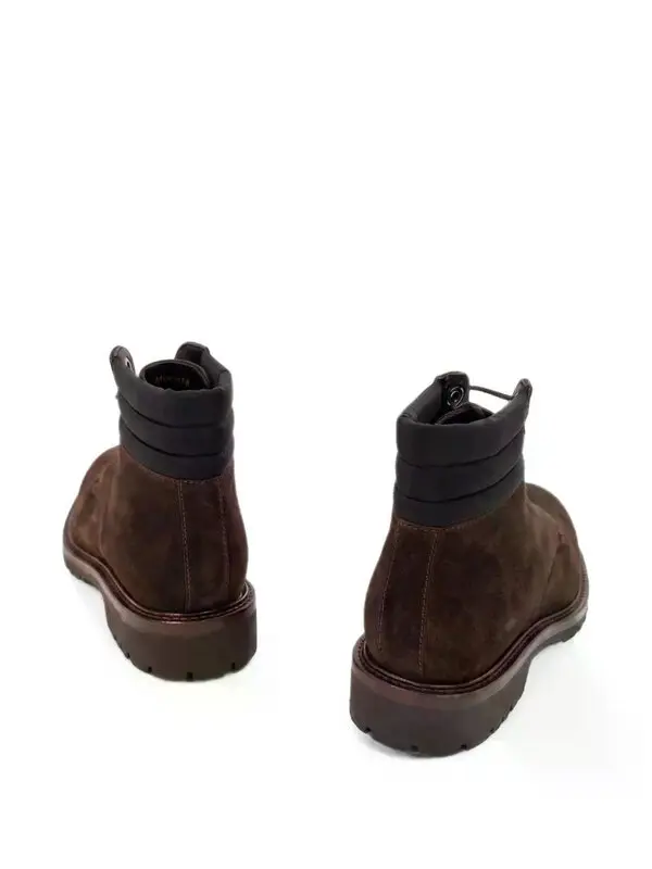 MOORER Lace-up Suede Boots