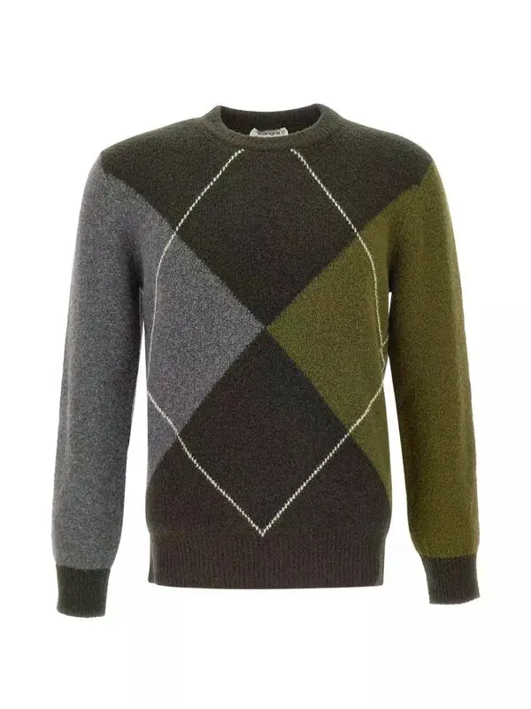 KANGRA Argyle Knit Pullover