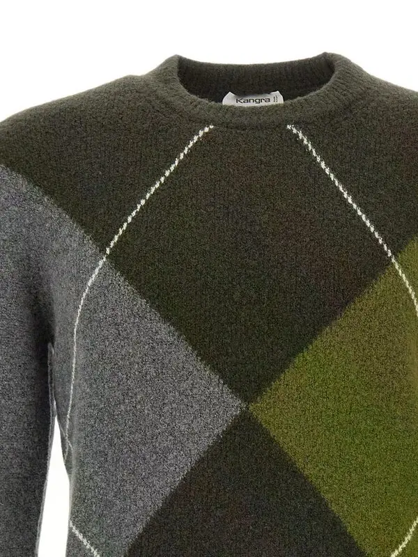 KANGRA Argyle Knit Pullover