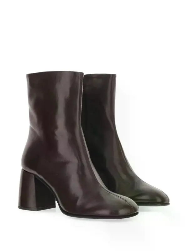 POEVE Block Heel Ankle Boots