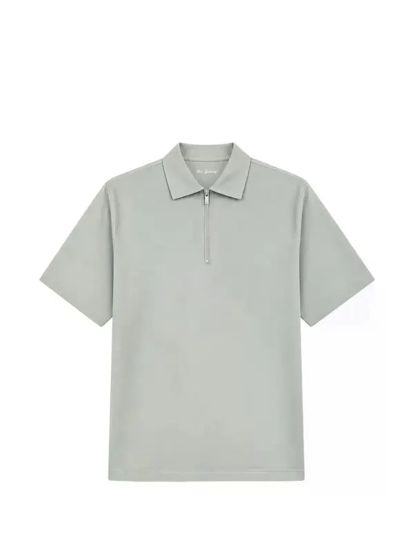 TOMBOLINI Zip-fastening Short-sleeve Polo Shirt - Green
