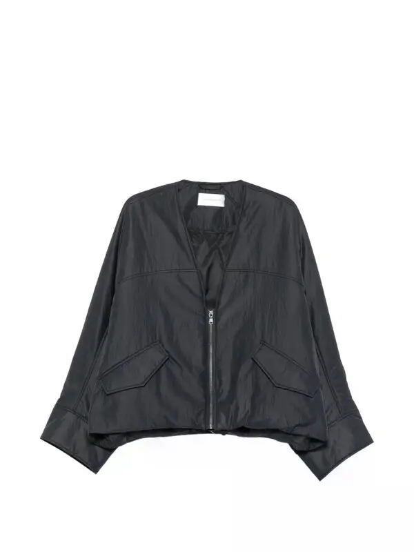 Christian Wijnants Jelana Zip-up Collarless Jacket