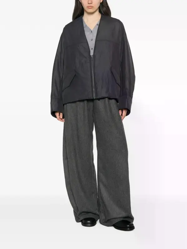 Christian Wijnants Jelana Zip-up Collarless Jacket