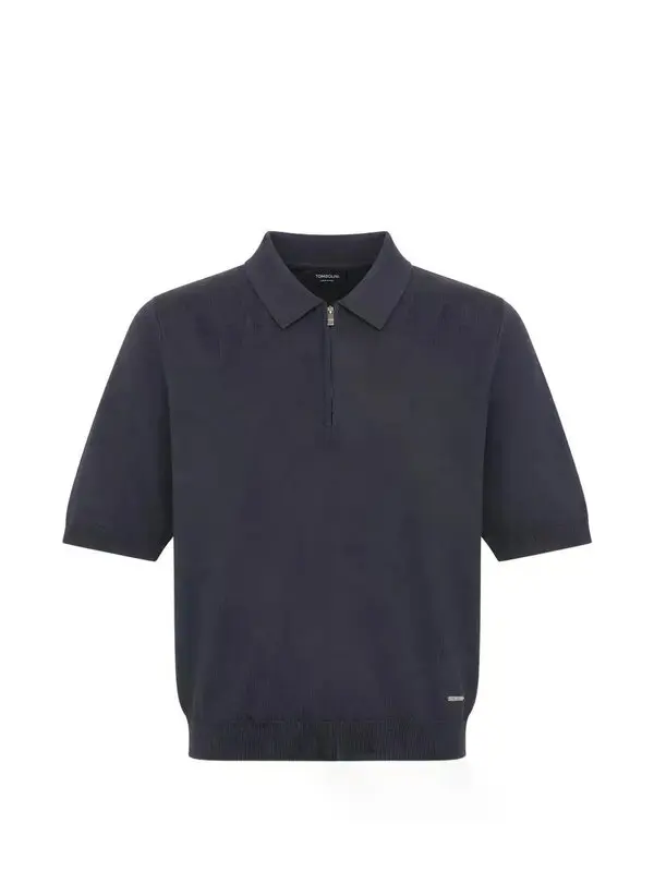 TOMBOLINI Zip-fastening Short-sleeve Polo Shirt