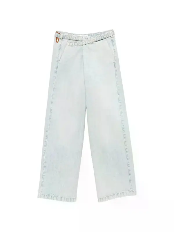DARKPARK Crossover-waist Wide-leg Jeans
