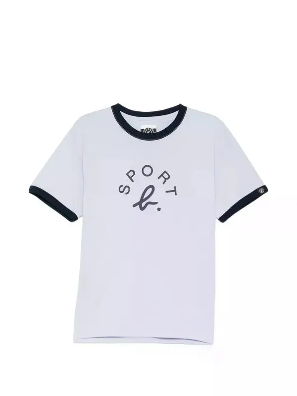 AGNES B. Logo-print T-shirt - Blue
