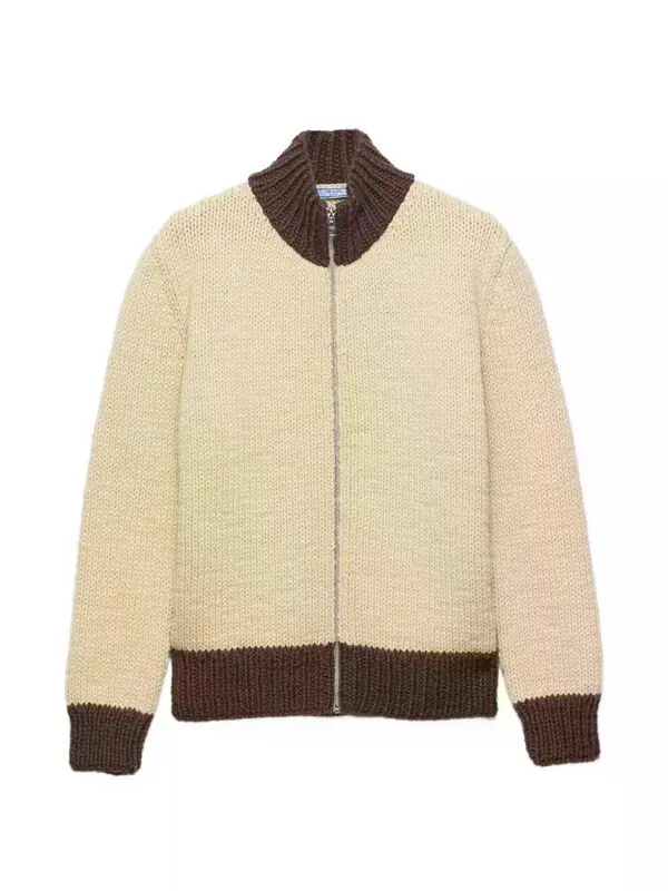 Prada Wool Zipper Cardigan
