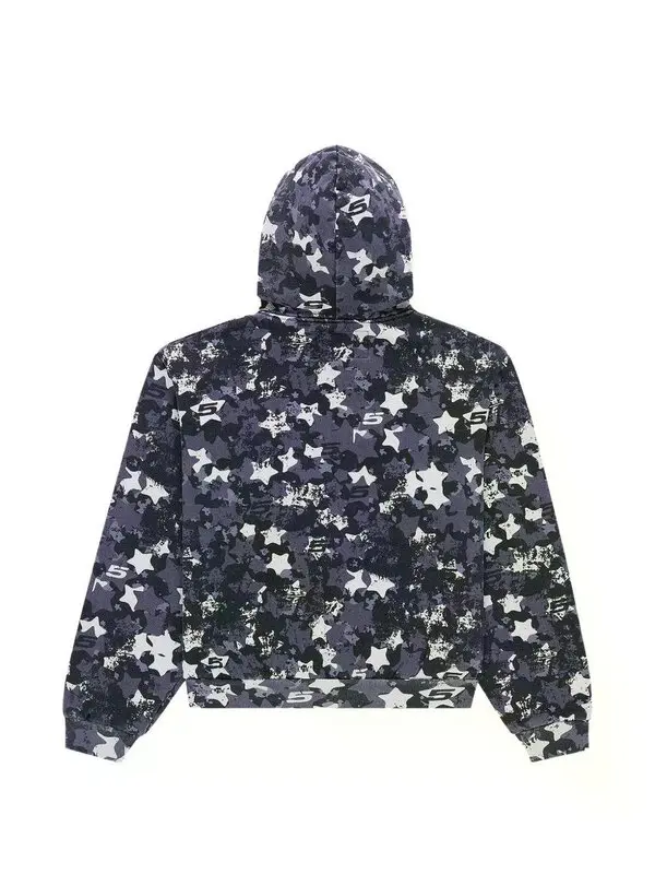 SP5DER Camouflage-print Zip-up Hoodie