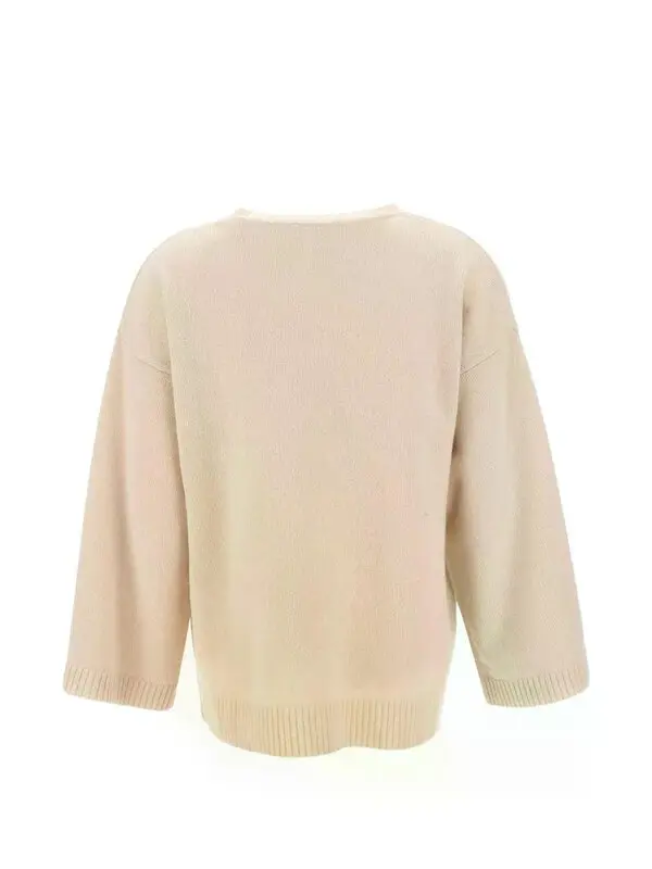 KANGRA Button-detail Crew-neck Sweater In Virgin Wool