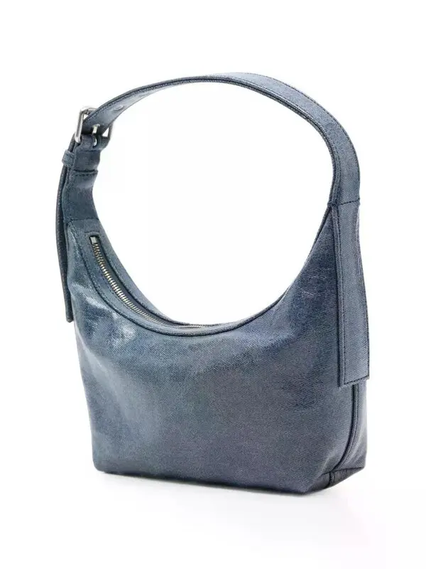 Alexander Wang Crinkled-effect Logo-debossed Shoulder Bag - Blue