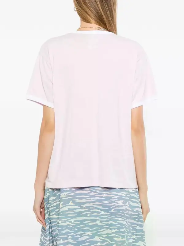 AGNES B. Logo-embroidered T-shirt