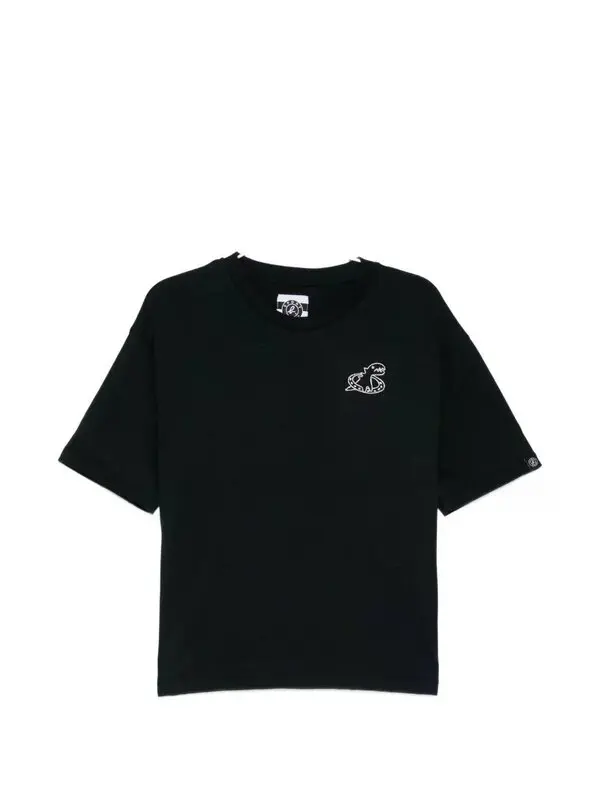 AGNES B. Logo-embroidered T-shirt - Blue