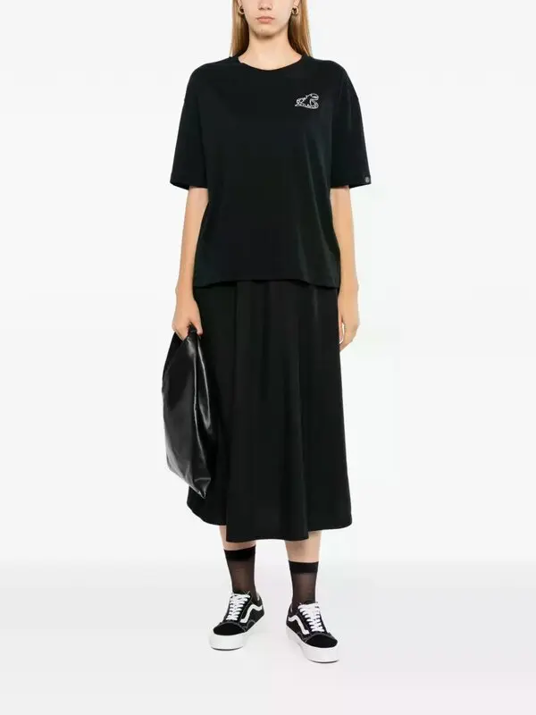 AGNES B. Logo-embroidered T-shirt