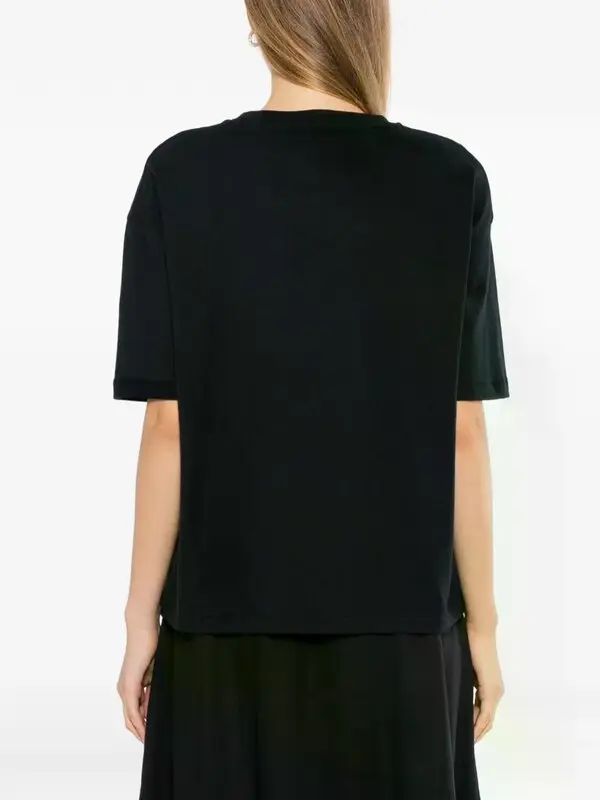 AGNES B. Logo-embroidered T-shirt
