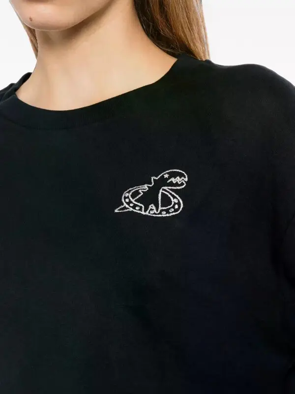 AGNES B. Logo-embroidered T-shirt