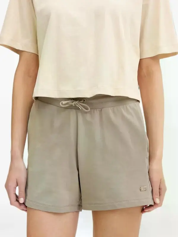 EA7 Logo Plaque Drawstring Shorts