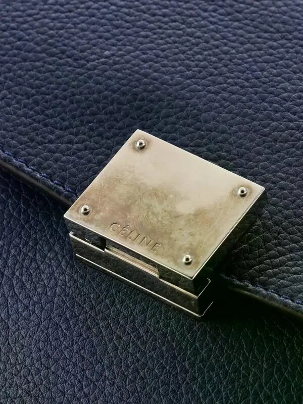 Celine Trapeze Bag Leather Medium Satchel