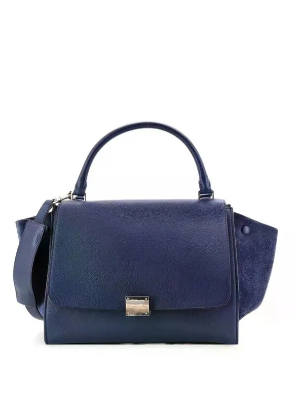 Celine Medium Trapeze Satchel - Blue