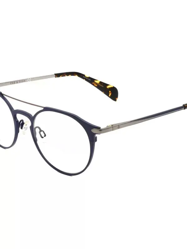 Rag & Bone Round Frame Eyeglasses - Blue