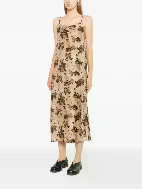 UMA WANG Floral Print Slip Dress
