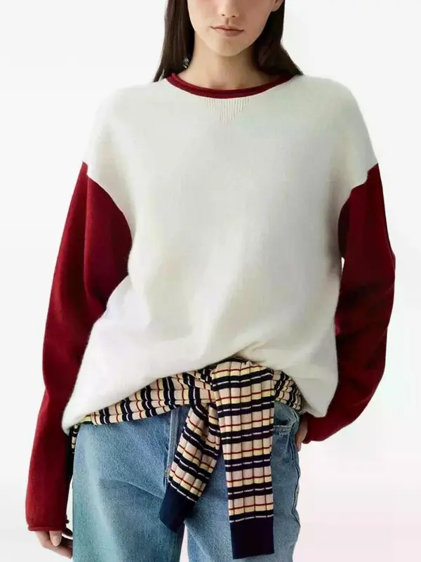 Guest In Residence Color-block Cashmere Sweater