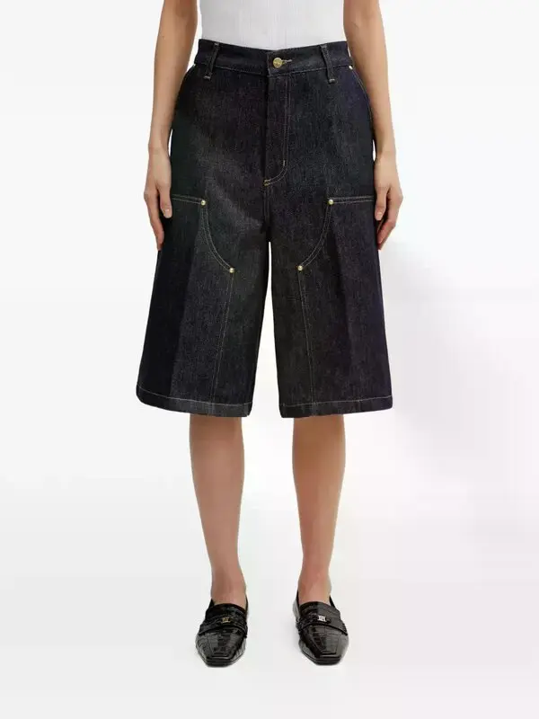 Carhartt Work In Progress Nixon Double Knee Denim Shorts - Blue