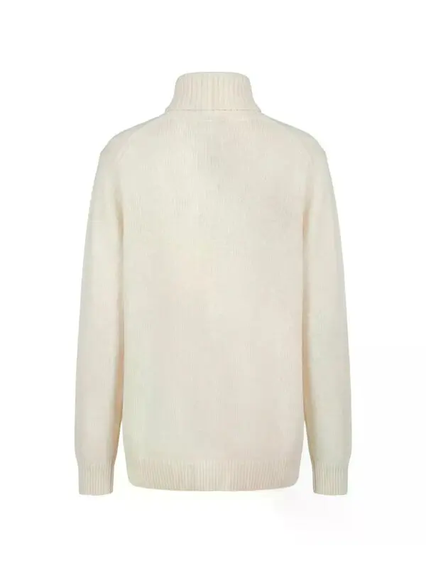 MOORER Cable-knit Roll-neck Sweater