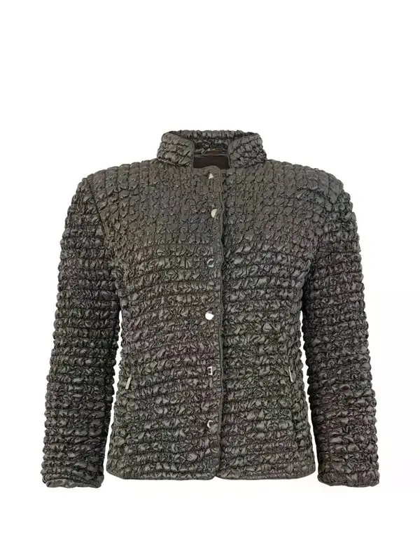 MOORER Ruched Mock-neck Jacket