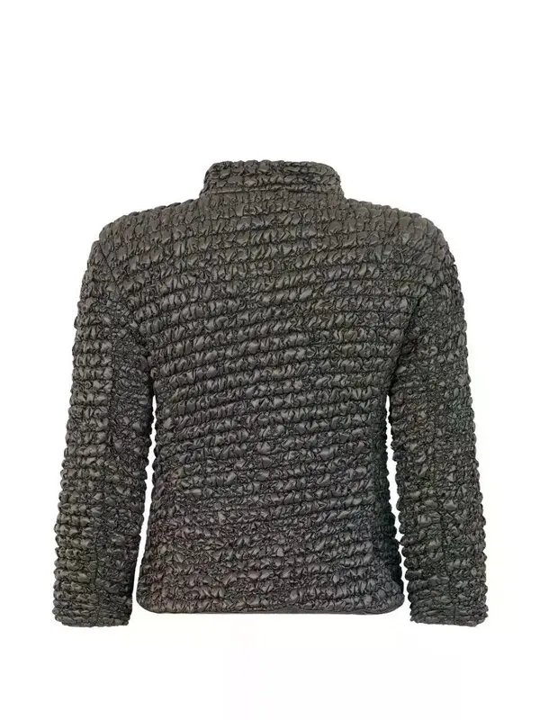 MOORER Ruched Mock-neck Jacket