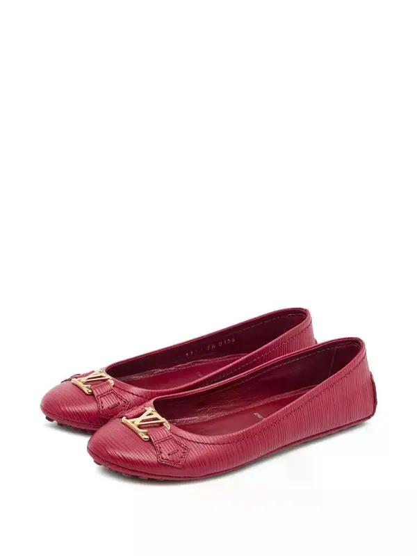 LOUIS VUITTON Logo-plaque Ballerina Flats