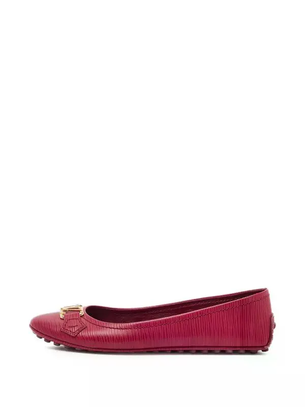 LOUIS VUITTON Logo-plaque Ballerina Flats
