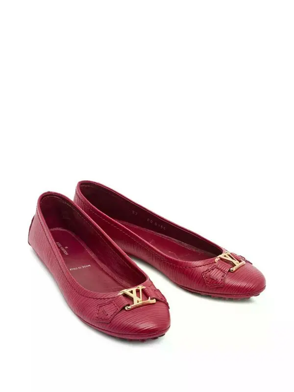 LOUIS VUITTON Logo-plaque Ballerina Flats