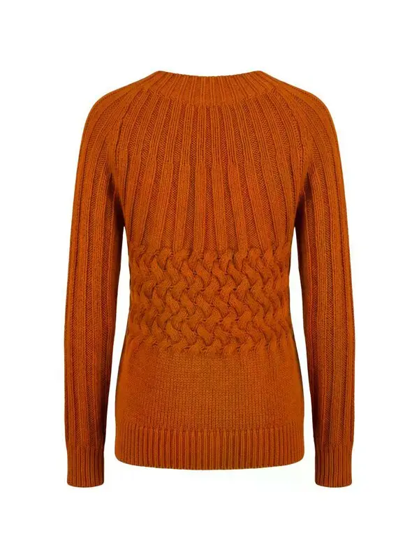 MOORER Anetta Cable-knit Sweater - Orange