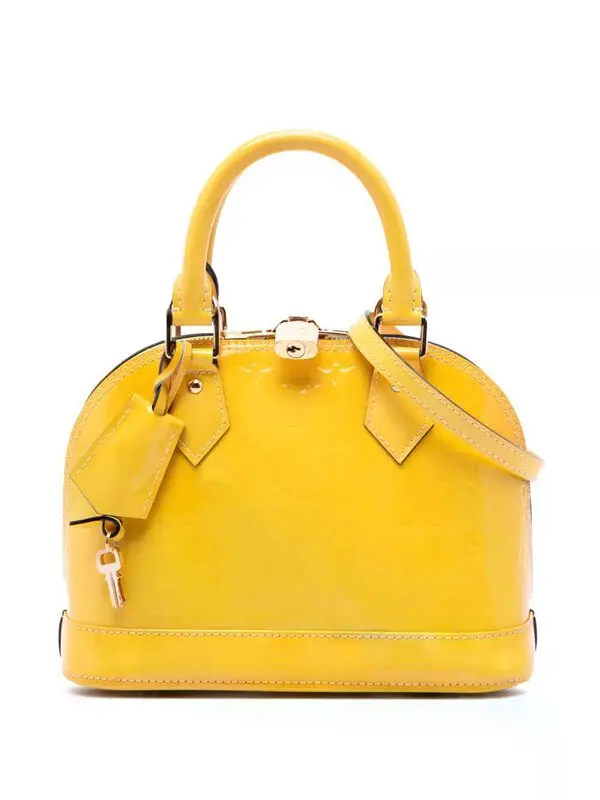LOUIS VUITTON 2014 Monogram Vernis Alma Bb Satchel