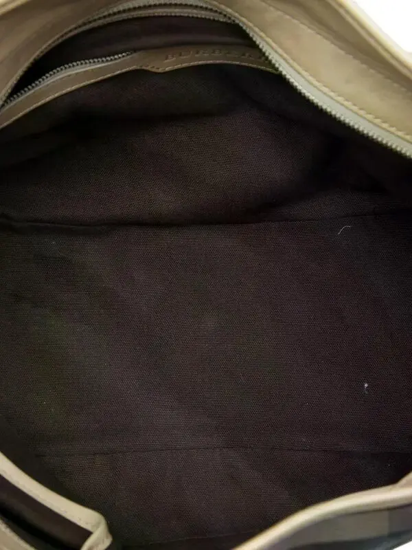 Burberry 2000-2017 Smoke Check Coated Canvas Handbag