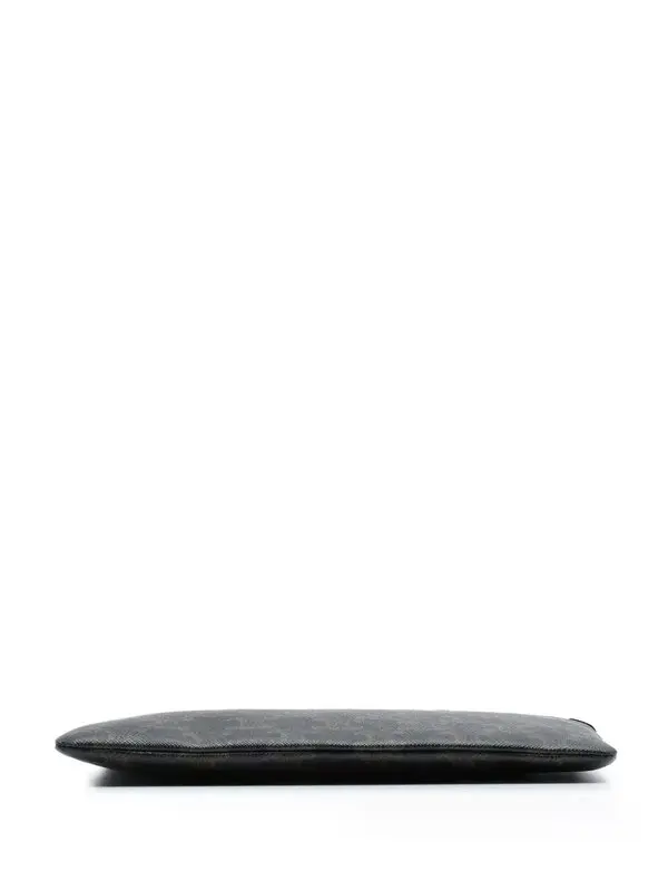Celine Triomphe Coated Canvas Clutch Bag