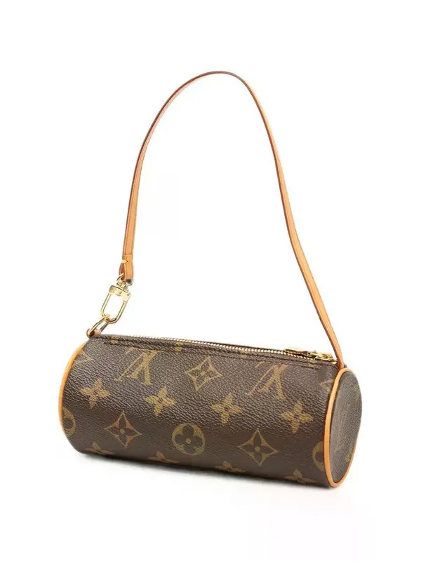 LOUIS VUITTON 1990-2010 Monogram Papillon Pochette Handbag - Brown