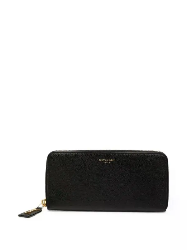 Saint Laurent 2020 Leather Zip Around Wallet Long Wallets