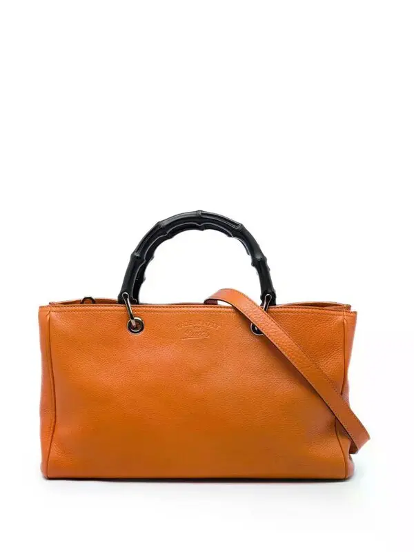 Gucci 2016-2026 Medium Calfskin Bamboo Shopper Satchel