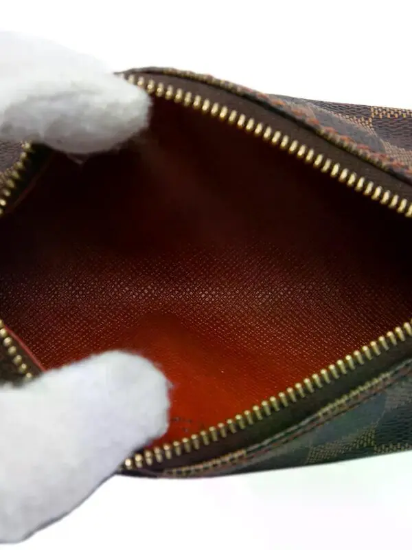 LOUIS VUITTON 1990-2000 Damier Ebene Papillon Pochette Handbag