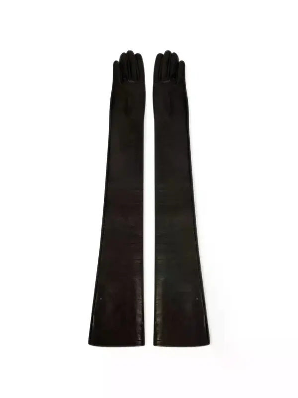 Alberta Ferretti Long Leather Gloves
