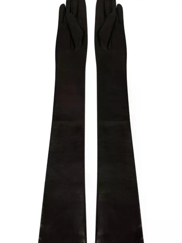 Alberta Ferretti Long Leather Gloves