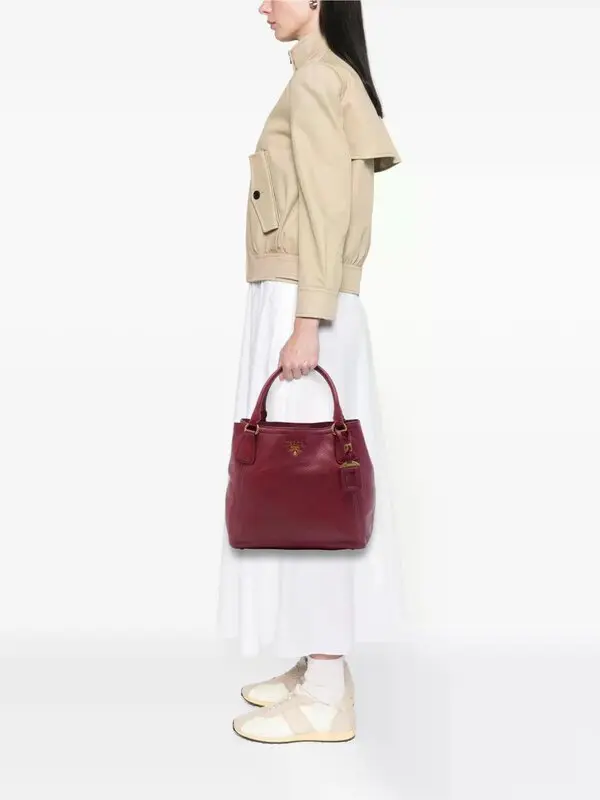 Prada Vitello Daino Convertible Tote Satchel